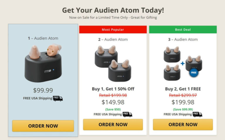 Audien Atom vs. MDHearing Aids - Comparison Guide for 2025