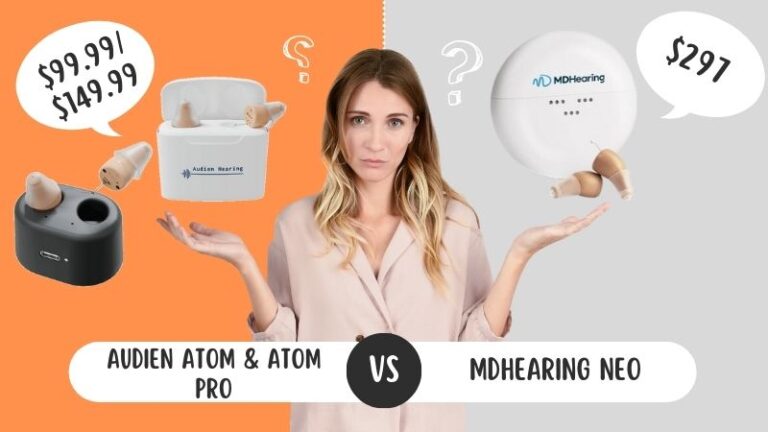 Audien Atom vs. MDHearing Aids - Comparison Guide for 2025