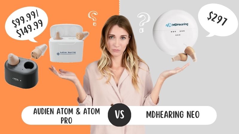 Audien Atom vs. MDHearing Aids - Comparison Guide for 2025