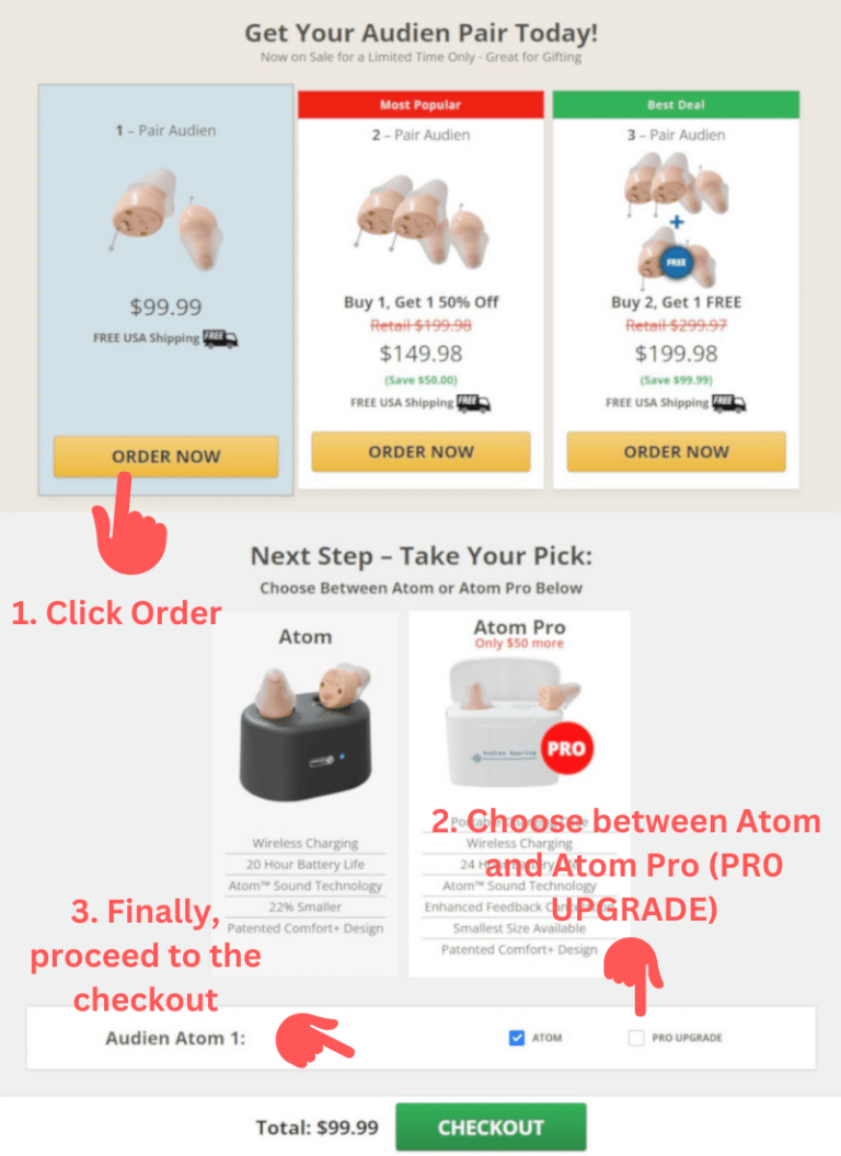 Audien Atom vs. MDHearing Aids - Comparison Guide for 2025